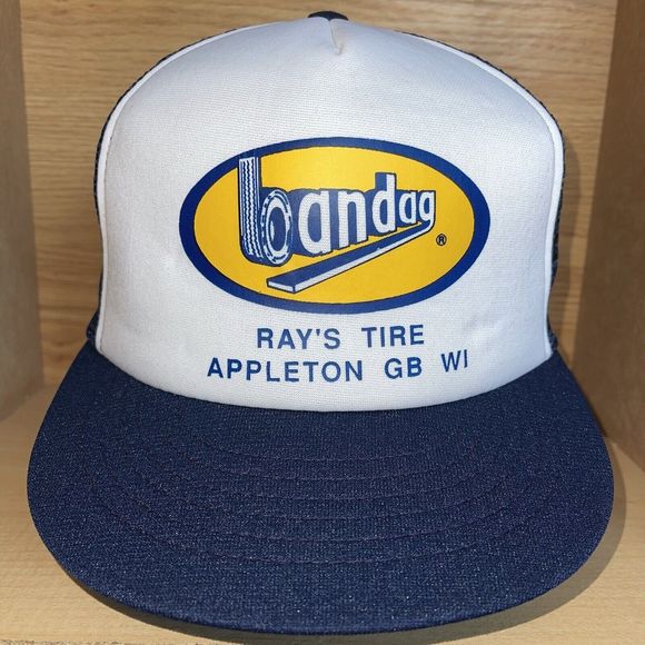 swingster | Accessories | Vintage Bandag Trucker Hat Snapback Rays Tire ...